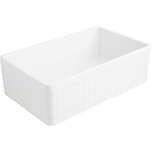 Signature Hardware 950272-30 Brelsford 30" Farmhouse Single Basin Fireclay Kitchen Sink