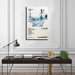 Radiohead Ok Computer Music Album Cover Poster Canvas Poster Wall Art Decor Print Picture Paintings for Living Room Bedroom Decoration Unframe:12x18inch(30x45cm)