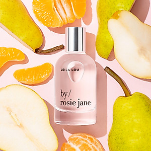 By Rosie Jane Eau De Parfum Spray (Leila Lou) - Clean Fragrance for Women - Essential Oil Mist with Notes of Jasmine, Pear, Fresh Cut Grass - Paraben Free, Vegan, Cruelty Free, Phthalate Free (50ml)