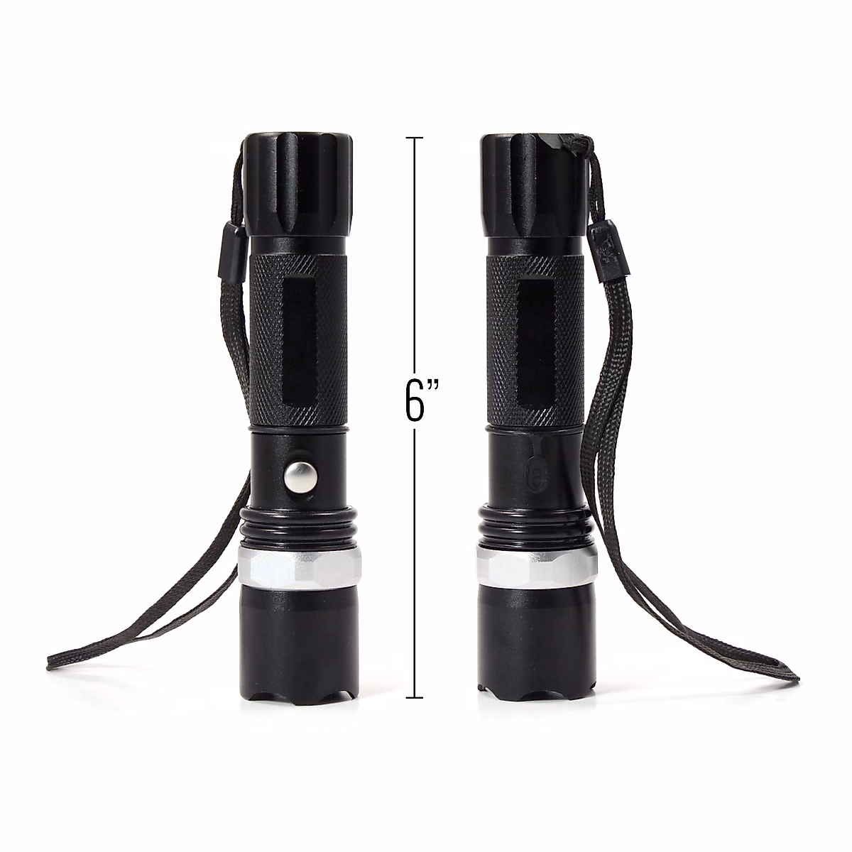 ASR Federal 300 Lumens Adjustable LED Flashlight Set with Rechargeable Batteries and Traffic Wand, 10pc