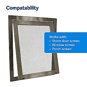 PetSafe NEVER RUST Screen Door - Size Small – For Dogs and Cats up to 30 lb – Use in Screen Doors – Window Screens and Porch Screens