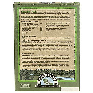Down to Earth Organic Starter Fertilizer Mix 3-3-3, 5 lb
