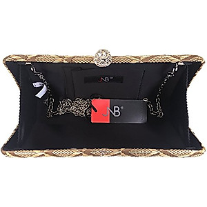 Geometric Patterned Raffia Straw Box Clutch, Natural