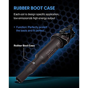 POCYBER Ignition Coils Pack Set of 6 for BMW, Replaces OE# 0221504470 00044 Fits BMW 325i 335i 328i 525i 530i 330i 650i X3 X5 M3 M5 M6 Z3 Z4 Mini More