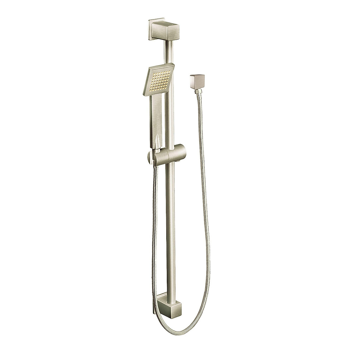 Moen 90 Degree Brushed Nickel Modern Eco-Performance Handshower Handheld Shower with 30-Inch Slide Bar and 69-Inch Metal Hose, S3879EPBN