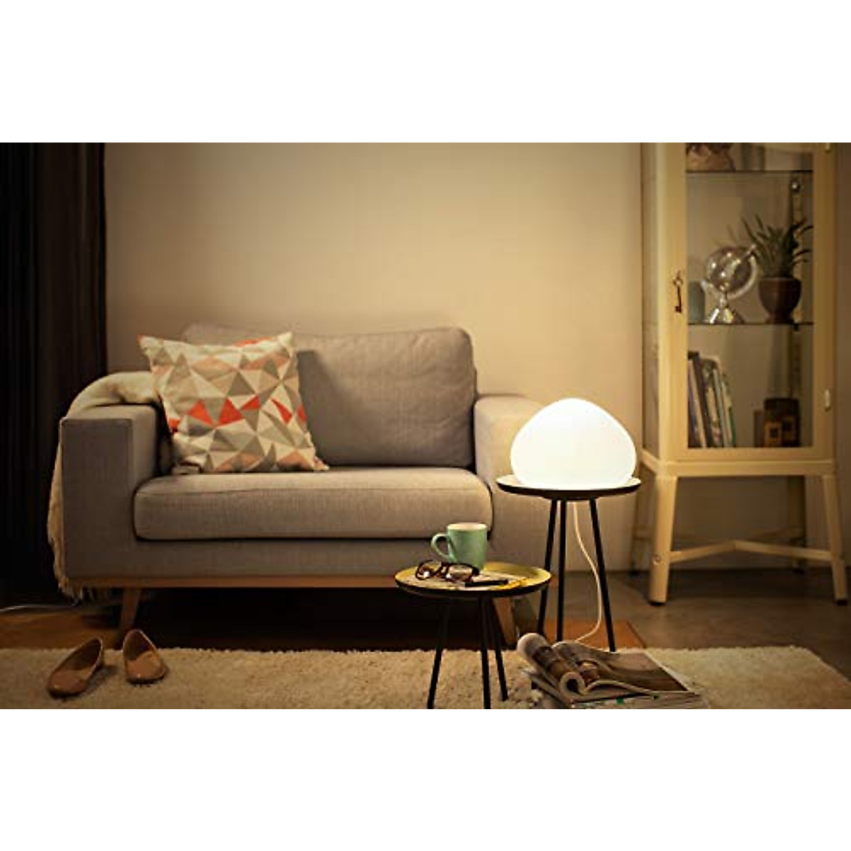 Philips Hue White Ambiance Wellner Dimmable LED Smart Table Lamp (Works with Alexa Apple HomeKit and Google Assistant)