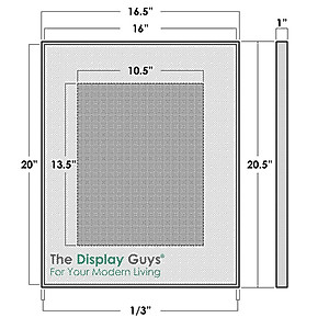 TheDisplayGuys - Contemporary Aluminum Picture Frame - Tempered Glass - 16x20 matted to 11x14 - Gold - Wall Hanging