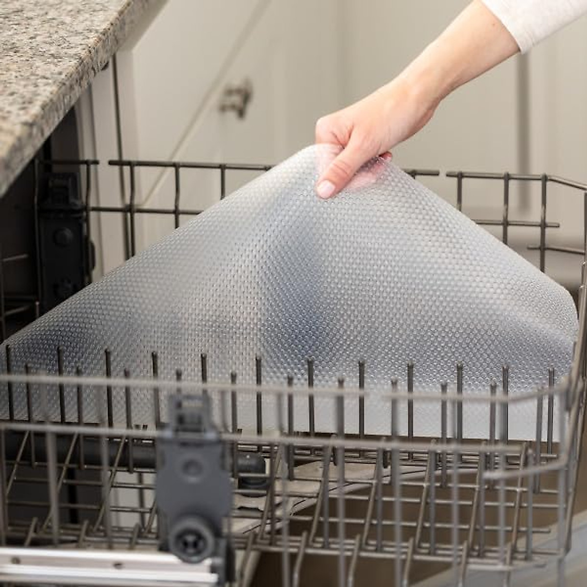 Duck 285778 Clear Classic EasyLiner Shelf Liner, 20 in x 24 ft, 2 Rolls, White, 79 sq