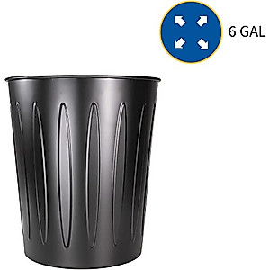 Genuine Joe - GJO58897 Steel 6 Gallon Fire-Safe Trash Can