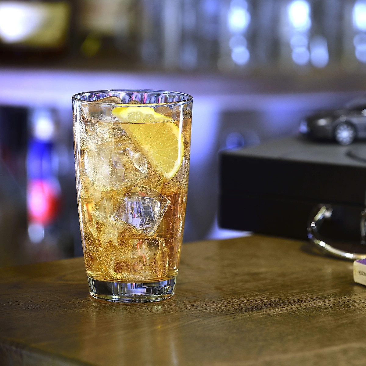 Bormioli Rocco Diamond Cooler Glasses, Clear, 16 oz, Set of 6