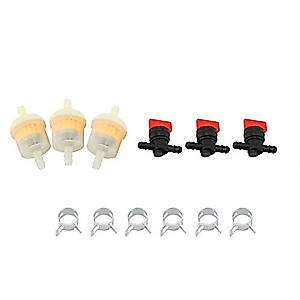 Fuel Gas Tanks Shut Off Valves Filters Clamps Garden Brush Cutter Lawnmower Accessory
