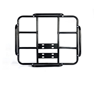 Food Delivery Box Rack Rear Grille,Electric Bicycle Delivery Box Rack Rear Grille 80kg Loading Seamless Steel Tube Universal for Motorcycle(Guardrail (inner diameter 45/35))