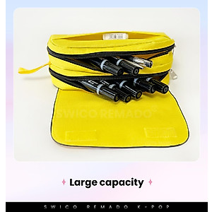 Swico Remado Kpop Cute Cartoon Marker Pen Organizer Handheld Pen Pouch Big Storage SKZ Pen Pouch Bag