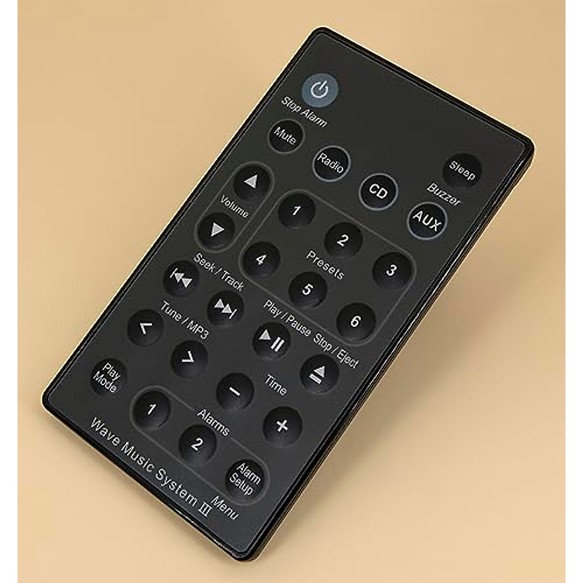 Replaced Remote Control Compatible with Bose Wave Music System I II III Wave Music Radio/CD AWRCC1 AWRCC2 AWRCC3 (Black)