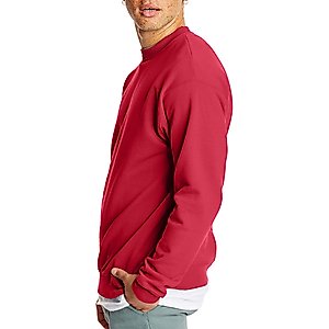 Hanes Men's EcoSmart Sweatshirt, Deep Red, 3XL