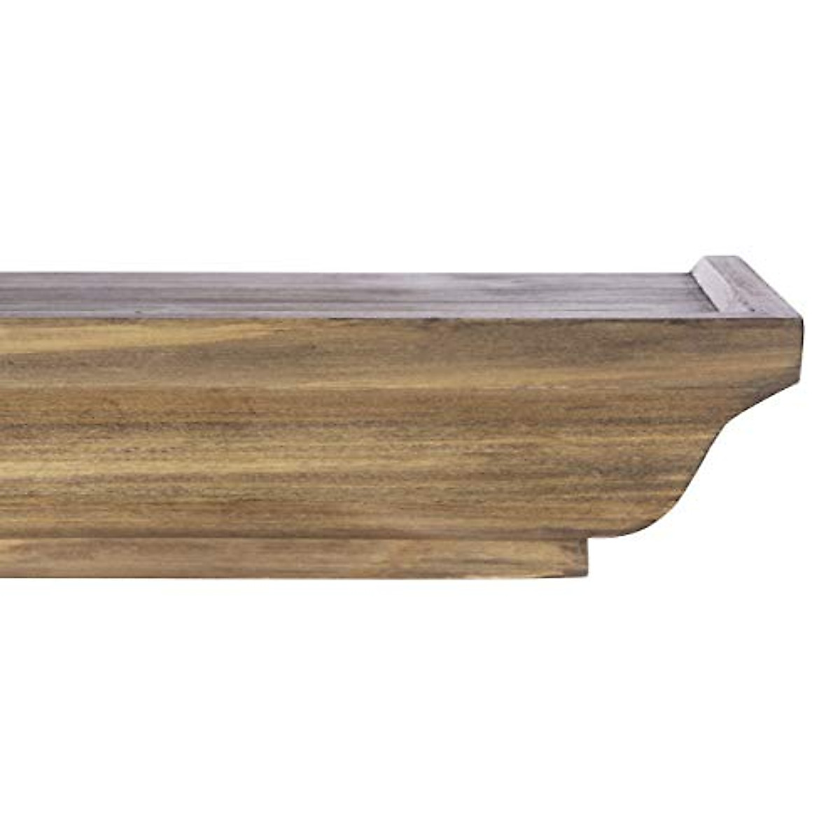 kieragrace Muskoka Fitz Wood Shelves - Walnut, 36", Set of 3