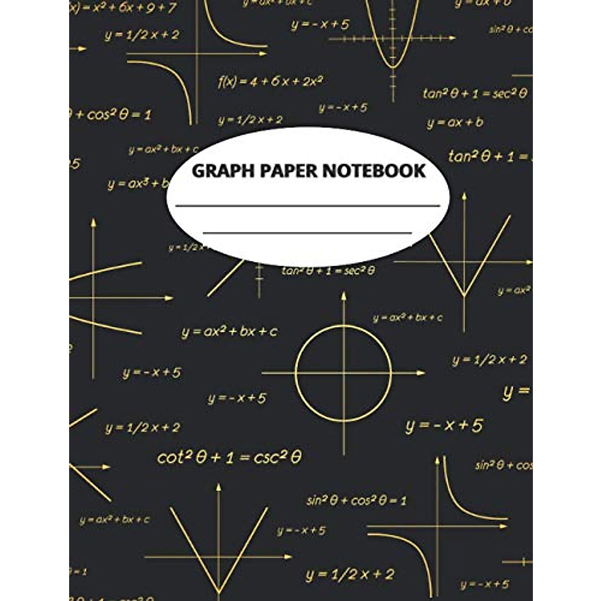 Graphing Notebook, Graph Paper Notebook: Grid Composition Notebook 8.5’’ x 11’’, 100 pages