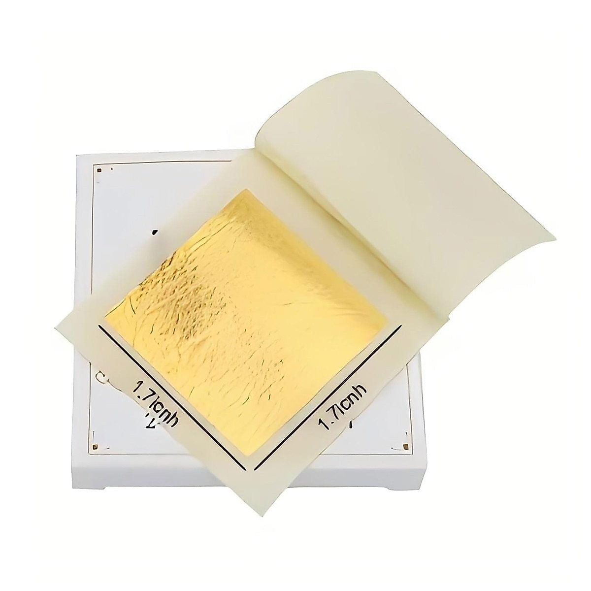 Edible Gold Leaf Sheets, 24K Cake Decoration Baking Gold Foil, Food Gold Paper for Cooking, Dessert, Craft Art, Cake Decoration