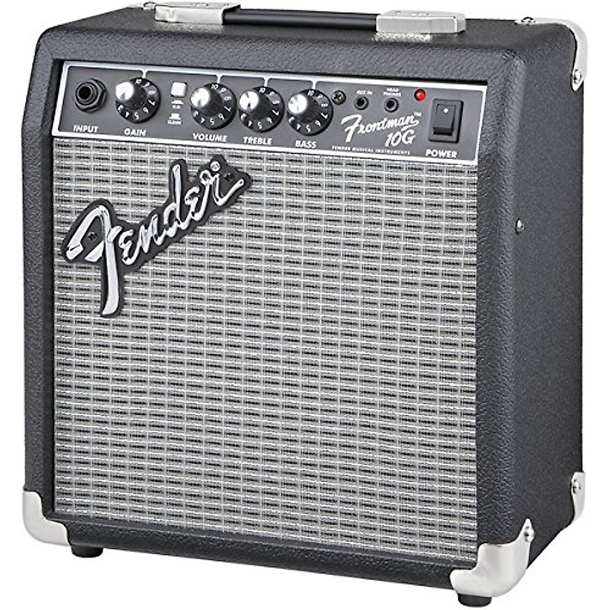 Fender Frontman 10G Guitar Combo Amplifier - Black Bundle with Instrument Cable and Picks