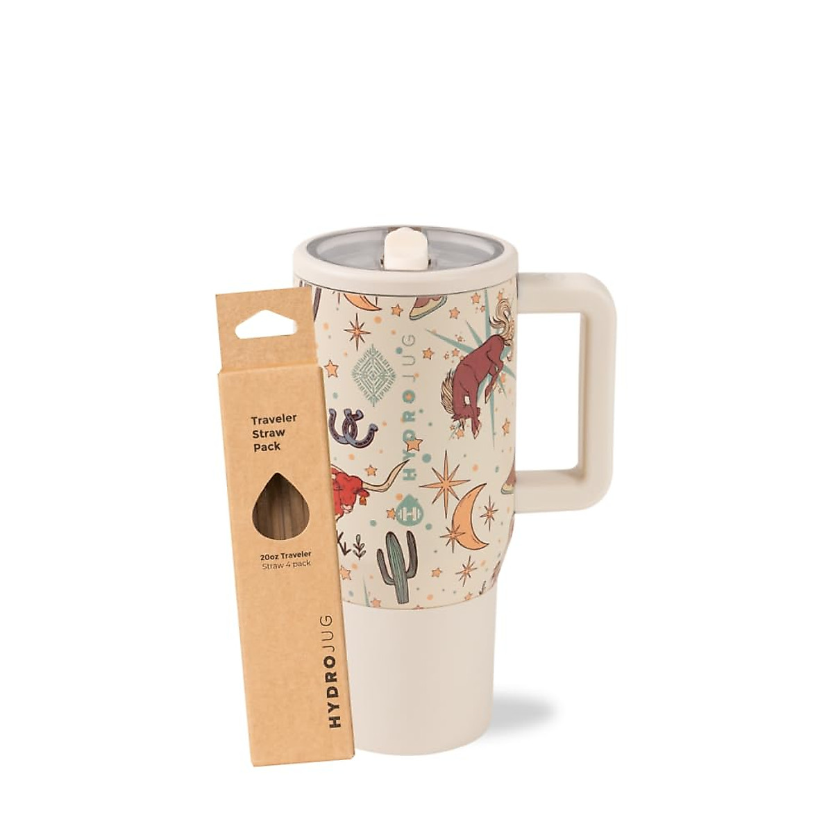 Rodeo 20oz Traveler + Replacement Straws