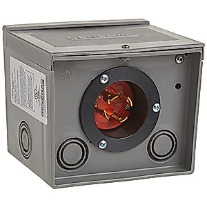 Generac 6337 30-Amp 125/250V Raintight Power Inlet Box - Reliable Outdoor Generator Connection