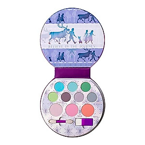 Lip Smacker Disney Frozen 2 Glitter Eyeshadow & Blush Makeup Palette, Melt For You Shimmer | Christmas Make Up Collection | Holiday Present | Gift for Girls