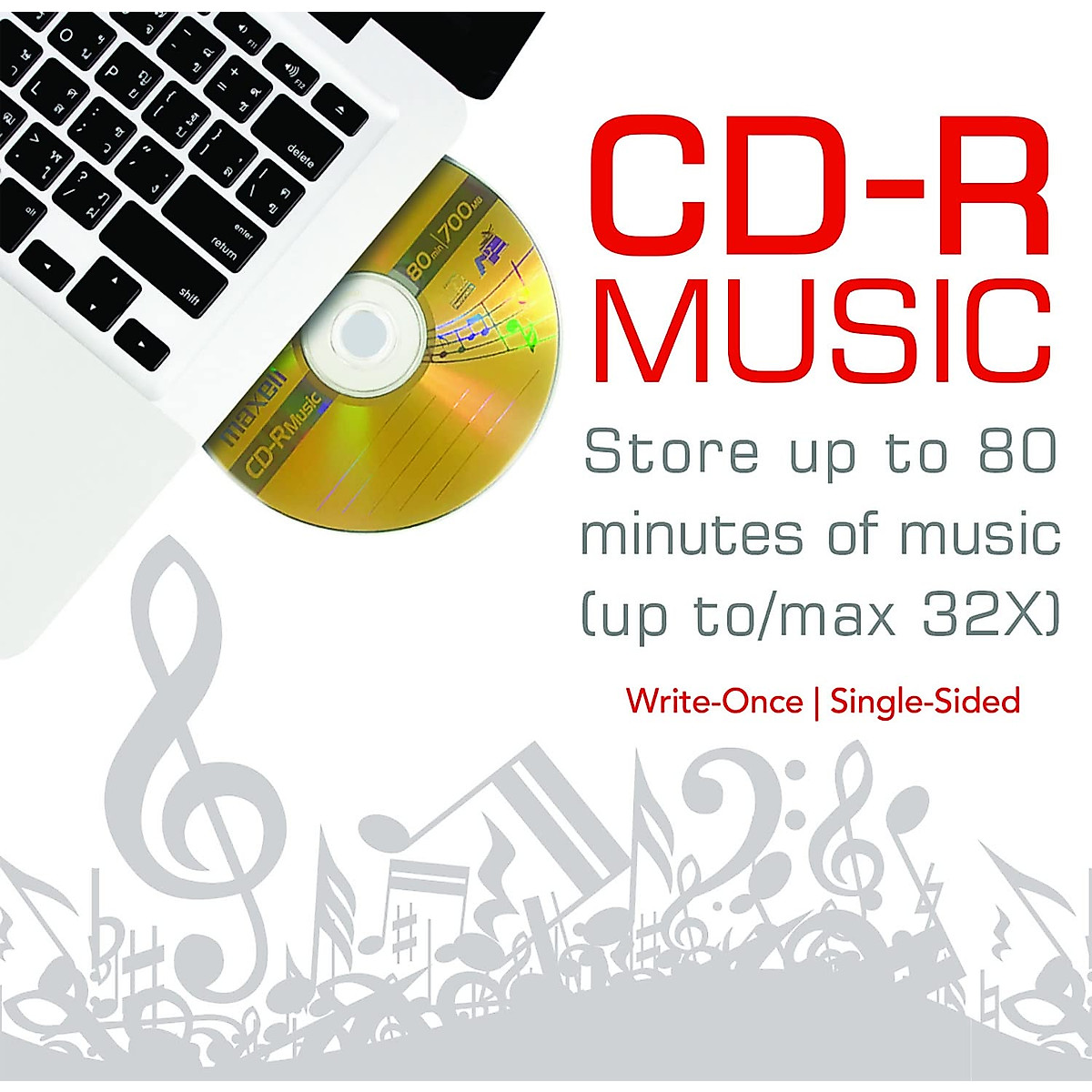 Maxell 625133 1-Time Recording Recordable CD & 638006 DVD-R 4.7 Gb Spindle with 2 Hour Recording Time and Superior Recording Layer Technology