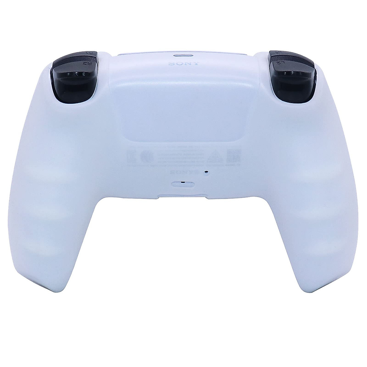 RALAN Controller Cover Silicone, Silicone Controller Cover Skin Protector in Dark Compatible for Ps5 Controller with Thumb Grip x 8,Sticker +L2,R2 caps X2.