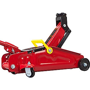 BIG RED T820014S Torin Hydraulic Trolley Service/Floor Jack with Blow Mold Carrying Storage Case, 1.5 Ton (3,000 lb) Capacity, Red