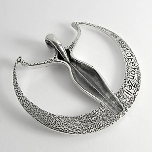 Sterling Silver Astra Star Moon Goddess Pendant by Oberon Zell