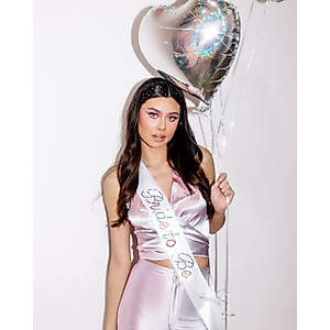 xo, Fetti Bride to Be Rainbow Rhinestone Sash | Bachelorette Party Decorations, LGBTQ Bridal Shower Gift, Lesbian Bridesmaid Favors