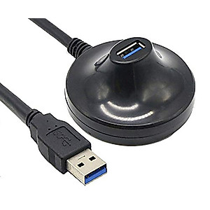 High-Speed USB3.0 WiFi Adapter Extension Cable with Pedestal- Desktop Vertical Base Extension Cable Cradle 3.0 USB Base Dock Holder for USB WiFi Adapter,Wireless Network Adapter,Wi-Fi Antenna