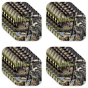 Havercamp Next Camo 7" Deer Plates (24 pack)! 24 Hunting Camo Square Dessert Plates. Great for Hunter Themed Party, Camouflage Motif, Birthdays, Graduations, Outdoor Family Picnic.