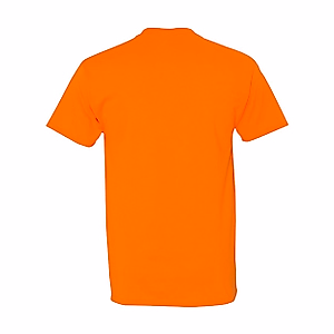 Fruit of the Loom 100% Heavy Cotton HD Pocket T-Shirt, Large, SAFETY ORANGE