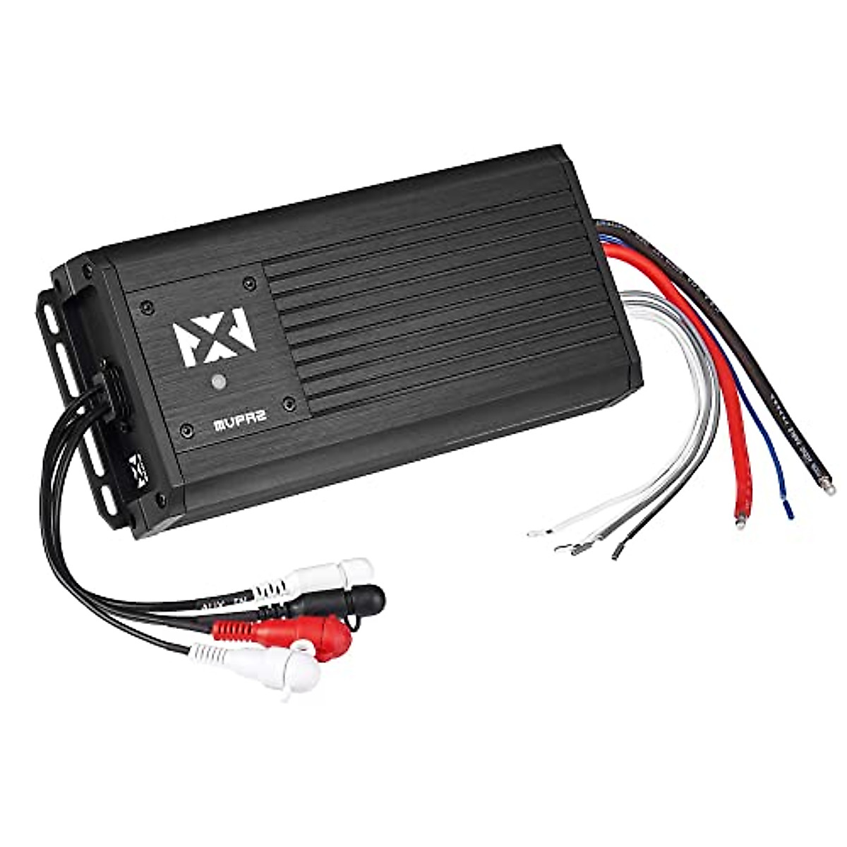 NVX MVPA2 600W Total RMS 2-Channel Bridgeable Marine-V Series Micro Class D Compact Marine/Powersports/Motorcycle Amplifier | IPX67 Waterproof Rating