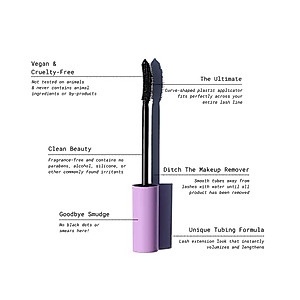 Half Caked Totally Tubular Mascara | vegan & cruelty-free, flake-free, smudge-free, clean beauty, easy to remove | 8.5ml… (The Ultimate)