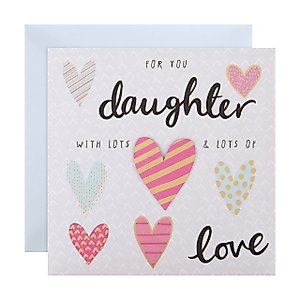 Hallmark Birthday Card for Daughter - 3D Heart Design