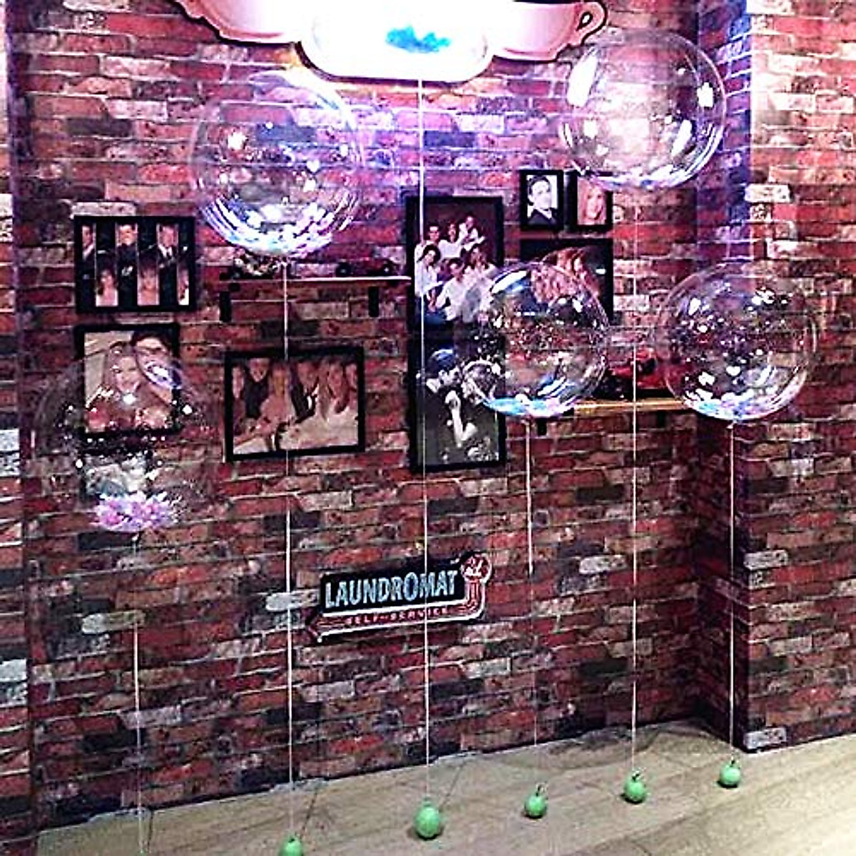 Bobo Balloons 50 Packs,18 inch Transparent Bubble Bobo Balloons for LED Light Up Balloons Helium Style,Gifts Decoration for Christmas,Wedding,Birthday Party(LED String Not Included)