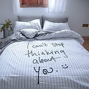MOON'S SLEEPWARES / Pandia Series / [ Twin Size ] [ 100% Cotton 200 Thread Count ] Duvet Cover Set (Duvet Cover with One Pillow Case) SJTBOH150x200