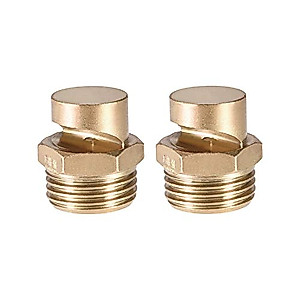 uxcell Floodjet Tip - 1/2BSPT Brass 170 Degree Wide Angle Flat Fan Nozzle - 2 Pcs