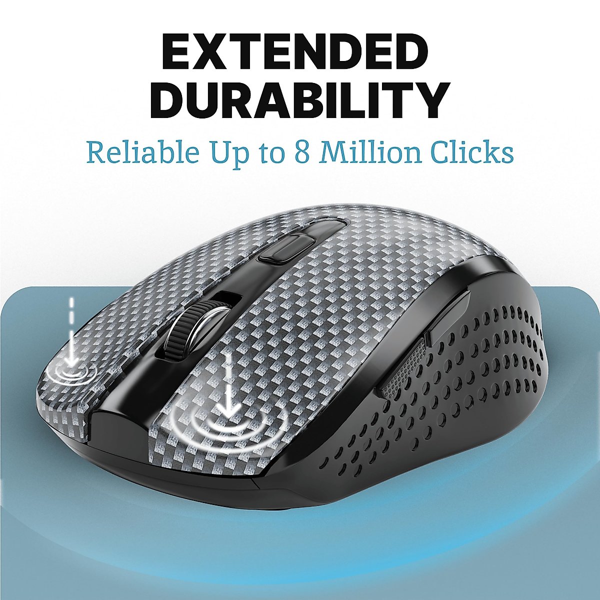 SHHHMOUSE Silent Mouse Wireless – Computer Mouse Wireless, Mouse for Laptop, Mouse USB, Mouse for Chromebook, Mouse Cordless, Mouse Inalambrico, PC Mouse, Computer Mice, Quiet Mouse