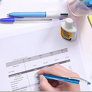 Bic Wite-Out Quick Dry Correction Fluid - 2 pack - white color writeout - white-out