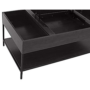 Amazon Brand - Ravenna Home Heights Wood Lift Top Storage Coffee Table, Rectangular, Espresso, 23.6"D x 43.3"W x 16.5"H