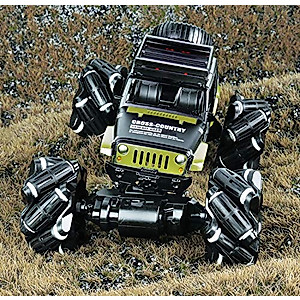 LOOZIX 1:16 Alloy Gesture Sensing Remote Control Car, Hand Controlled 360° Rotating 4WD 2.4Ghz RC Monster Trucks Stunt Vehicle Rechargeable Batteries for Kids