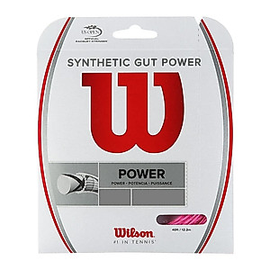 Wilson Synthetic Gut Power 16 Tennis String - Set, Purple