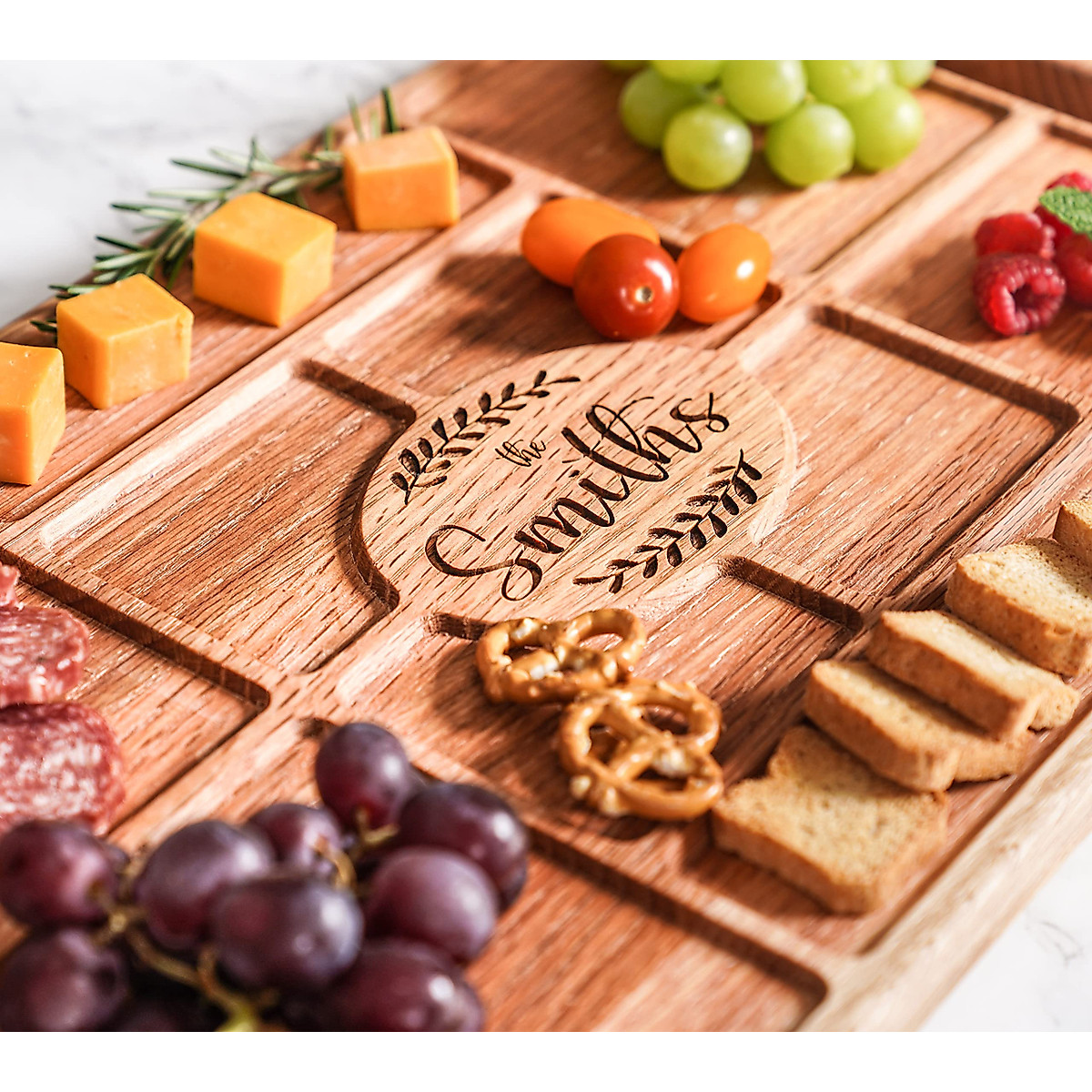 USA Made Personalized Charcuterie Board Engraved - Custom Charcuterie Board Personalized Cheese Board - Charcuterie Boards Personalized Large - Custom Charcuterie Boards Wood Engraved Charcuterie Set