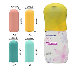TRANOMOS 8 Pack Silicone Bottle Covers, Travel Essentials for Women Men, Travel Size Toiletries, Cruise Ship Essentials, Accessories Luggage, Travel Must Haves, Elastic Sleeves for Leak Proofing