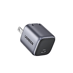 UGREEN 20W USB C Charger, Nexode Foldable GaN Wall Charger Block Power Adapter, Compact Fast Charger Brick for iPhone 15/14/Pro Max/13/12/SE/11, Galaxy S23/S22, iPad Mini/Pro/Air, Pixel