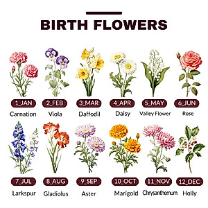 BMYDIY Mothers Day Birthday Gift for Mom Grandma, Personalized 40 Oz Tumbler with Handle and Straw, Customizable Extra Large Stainless Steel Insulated Cup Coffee Mug Travel Mug with Name Birth Flower