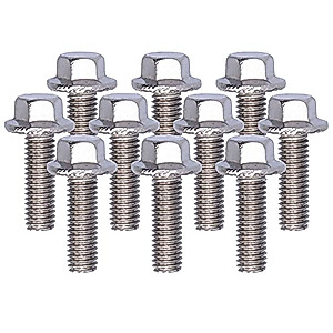 Screw Bolts Accessory, 10Pcs Hex Head Bolt Stainless Steel A2-70 Rustproof for Fastening(M5*16)